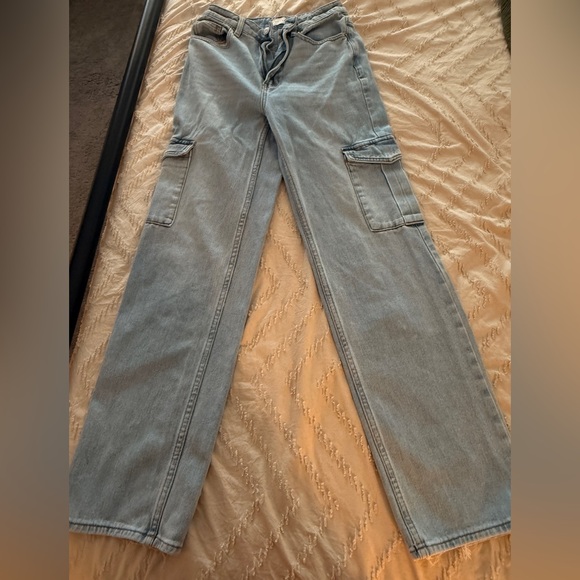 PacSun | Jeans | Pacsun Light Blue Cargo Jeans | Poshmark